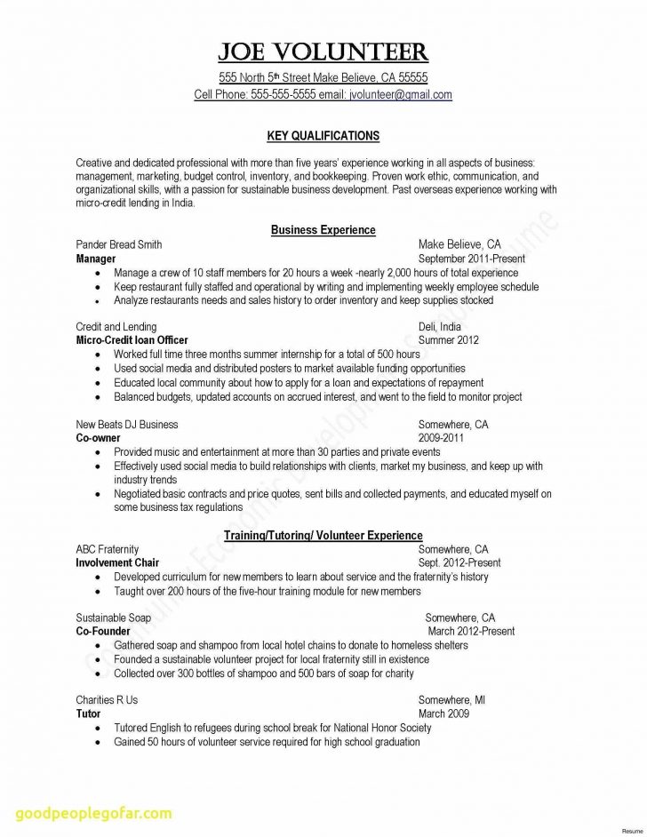 Basic Resume Examples - wikiresume.com