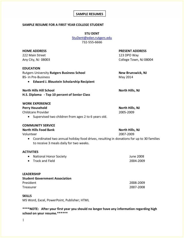 Basic Resume Template Basic Resume Template For First Job Template ...