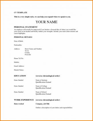 Important Points in a Basic Resume Template - wikiresume.com