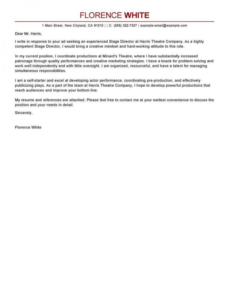 Cover Letter Example Medical Best Medical Cover Letter Examples ...