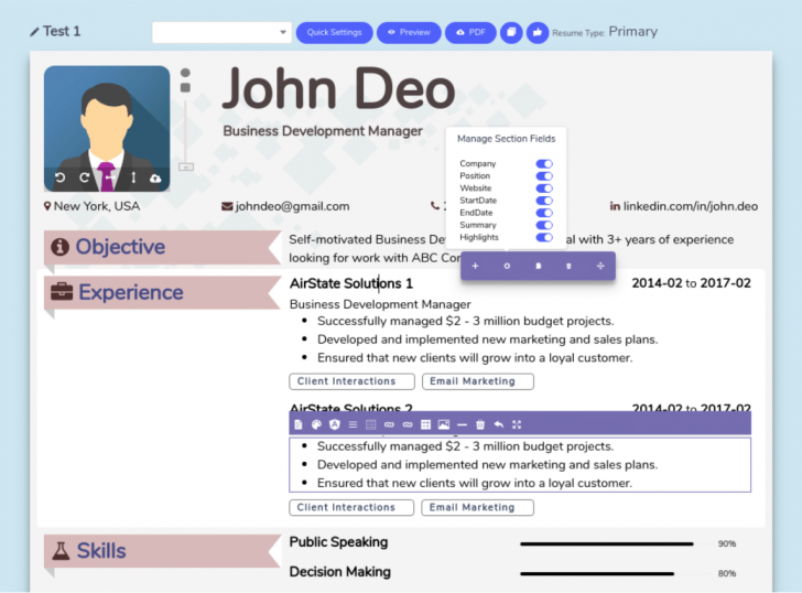 Create Resume Free - wikiresume.com