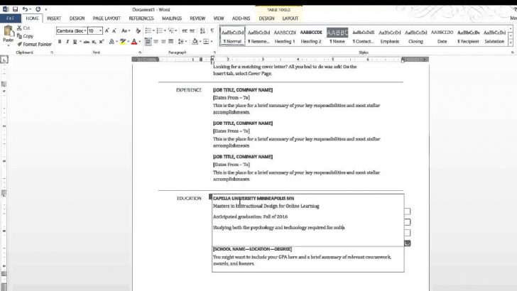 Creating A Resume - wikiresume.com
