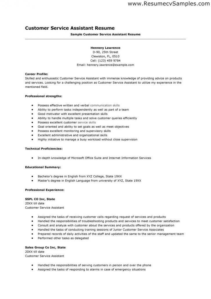 Customer Service Resume Examples - wikiresume.com