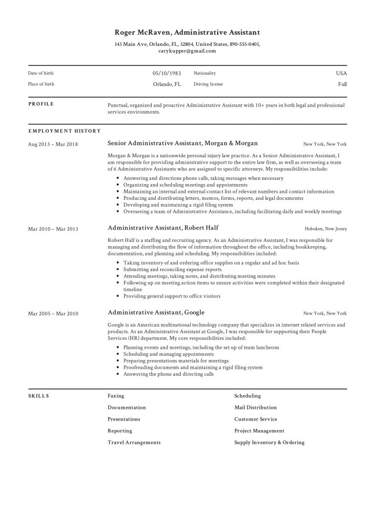 How to Write an Outstanding Executive Assistant Resume - wikiresume.com