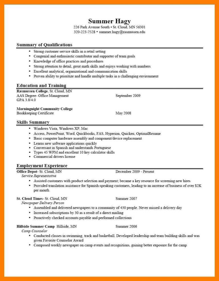The Great Resume Examples Format You Must Know - wikiresume.com