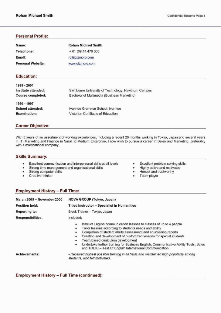 The Great Resume Examples Format You Must Know - wikiresume.com