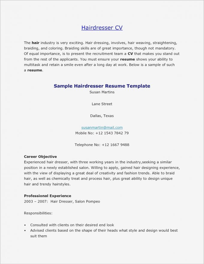 The Important Points in Hair Stylist Resume - wikiresume.com