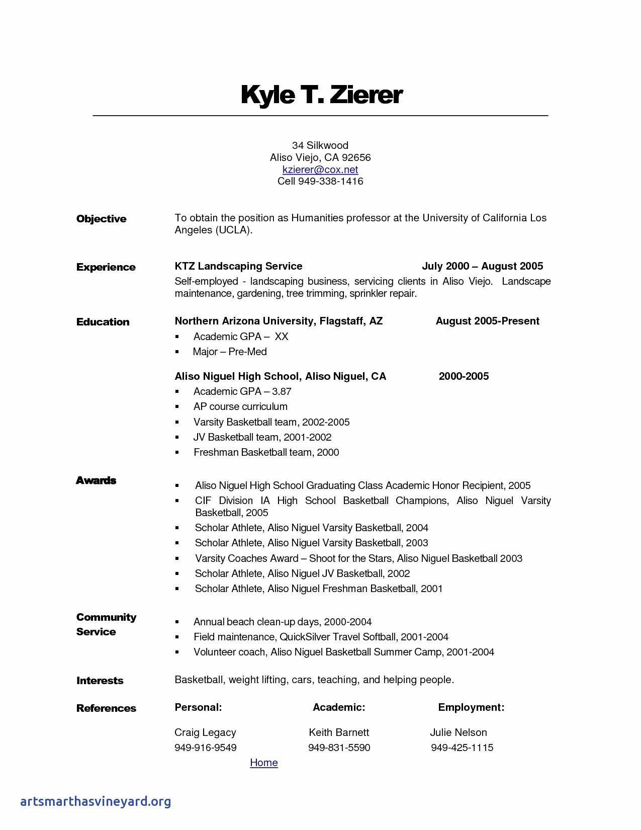 High School Student Resume Wikiresume
