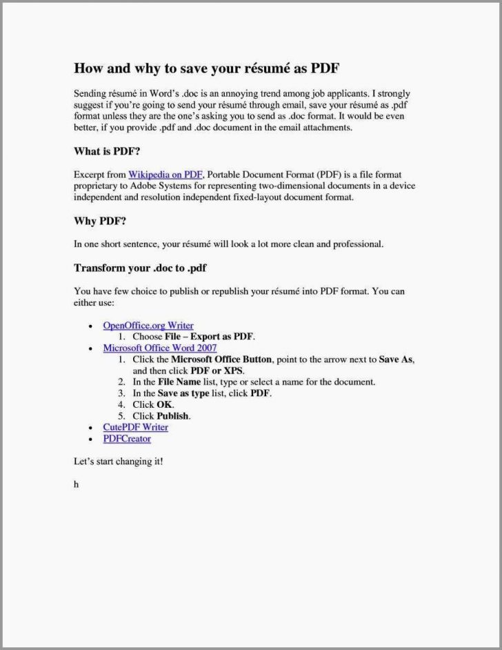 How To Type A Resume - wikiresume.com