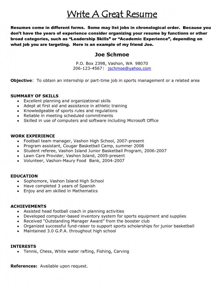 How To Write A Good Resume - wikiresume.com