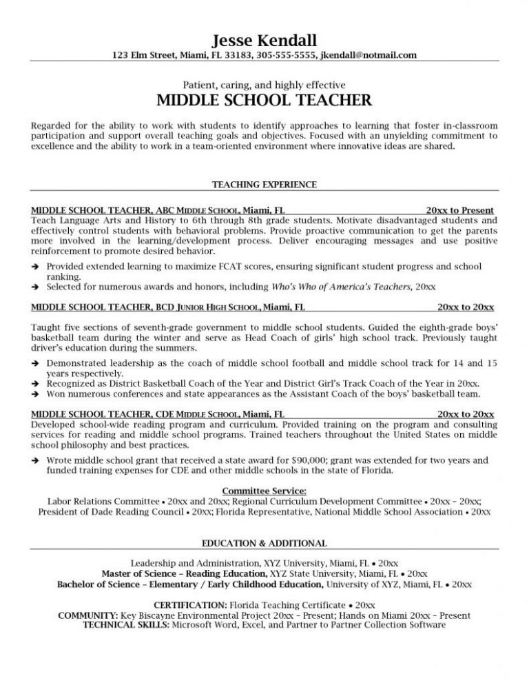 How to Write a New Teacher Resume - wikiresume.com