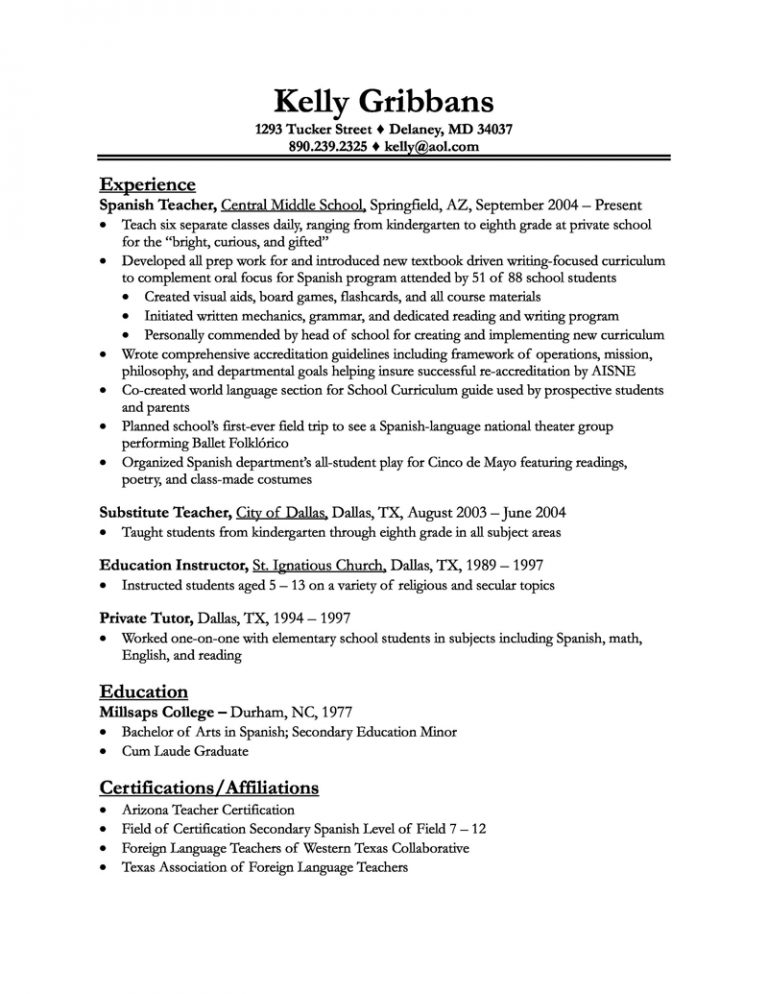 How to Write a New Teacher Resume - wikiresume.com
