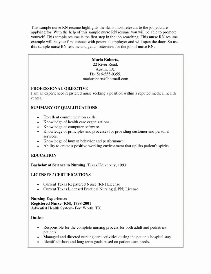 Things to Highlight on a Nurse Resume new Grad - wikiresume.com