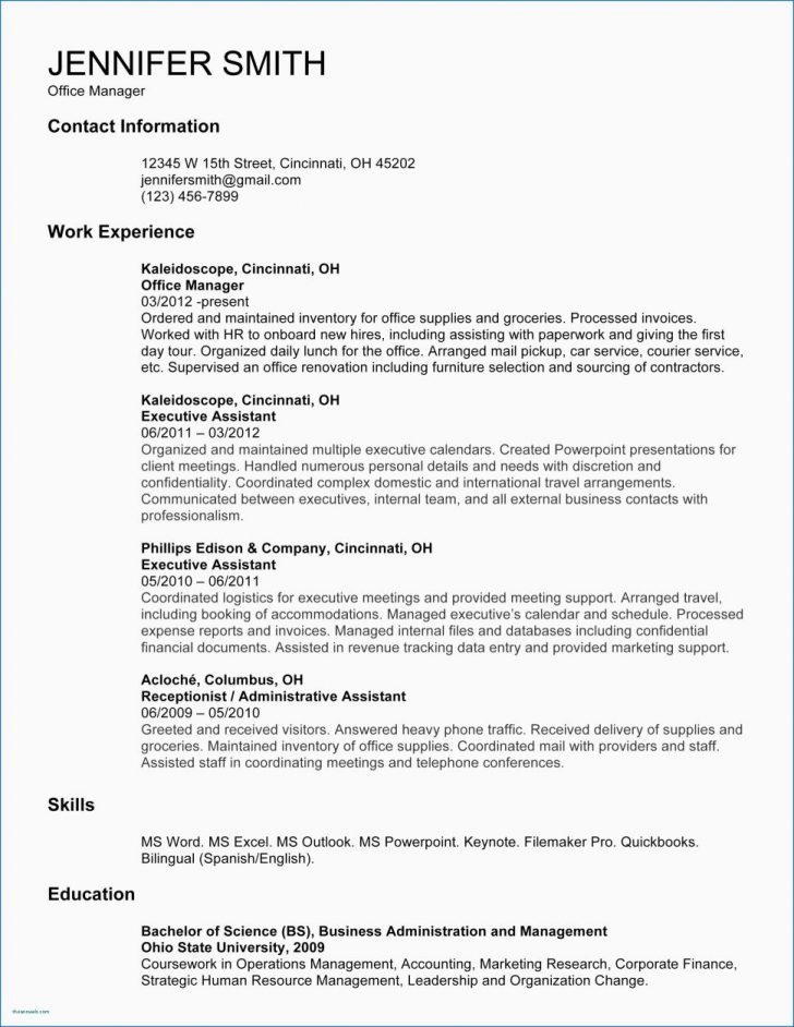 Professional Profile Resume Example to Apply - wikiresume.com