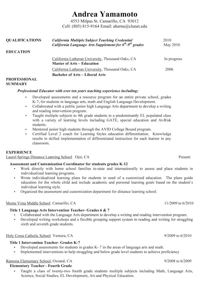 Professional Profile Resume Example to Apply - wikiresume.com