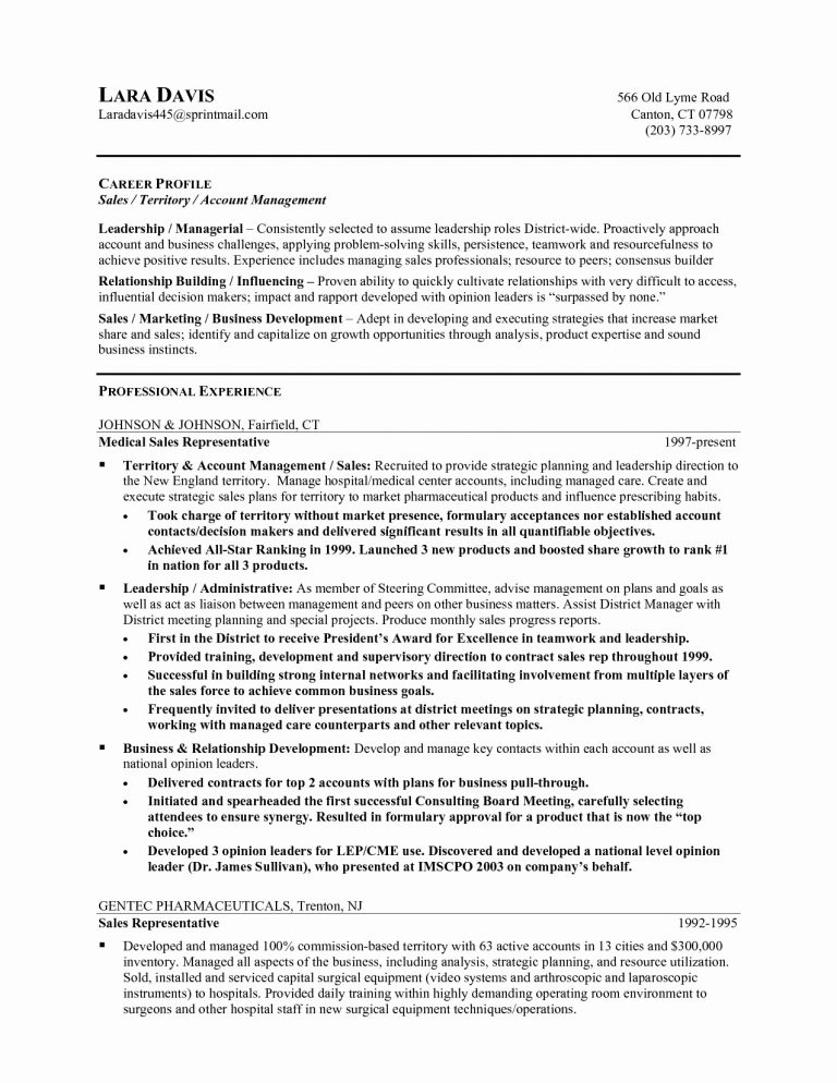 Professional Profile Resume Example Professional Profile Resume ...