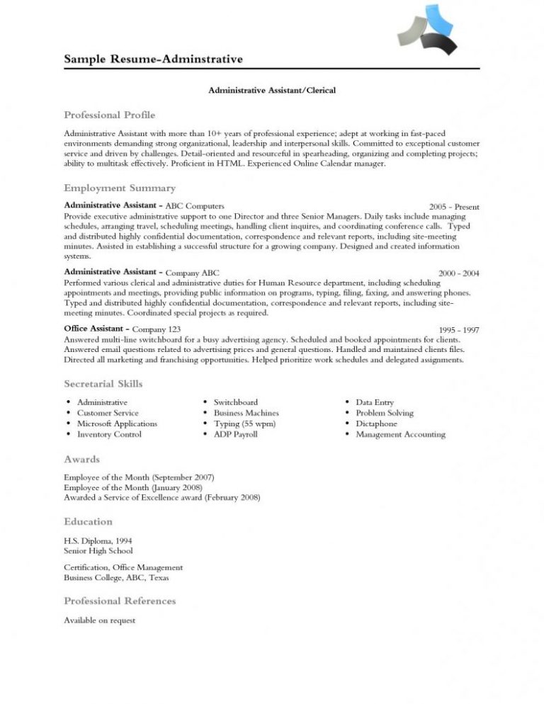 Professional Profile Resume Example to Apply - wikiresume.com