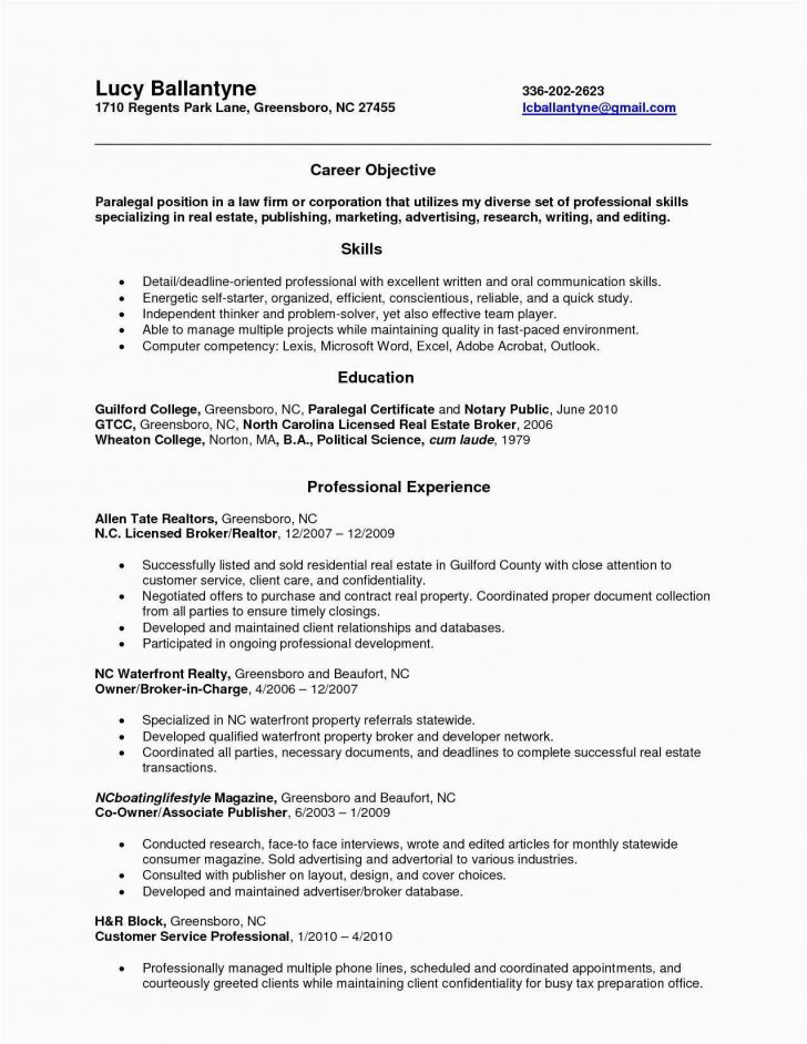 Professional Profile Resume Example Real Resume Examples New Real ...