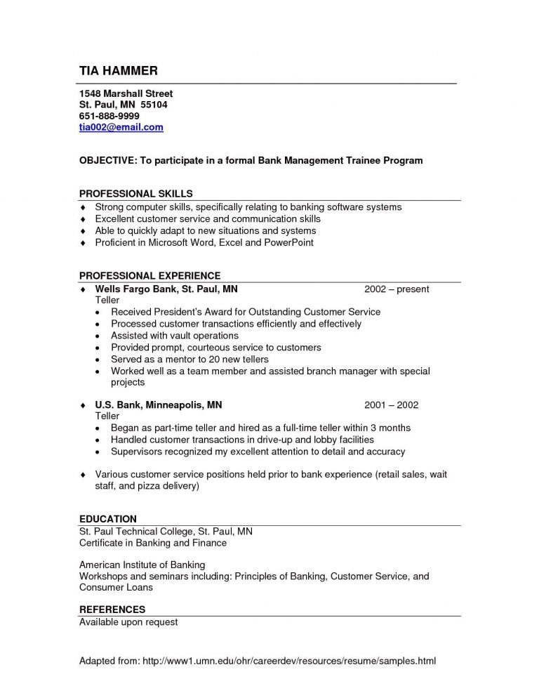 Professional Resume Examples - wikiresume.com