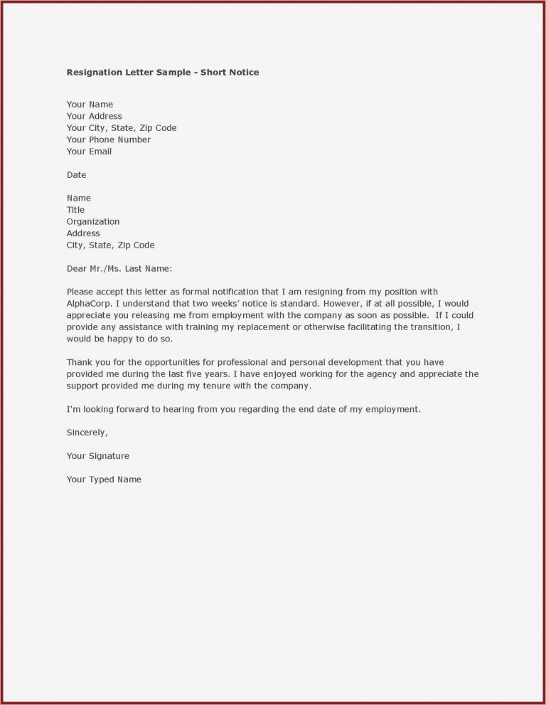 Resignation Letter Template Resignation Letter Sample Doc Malaysia