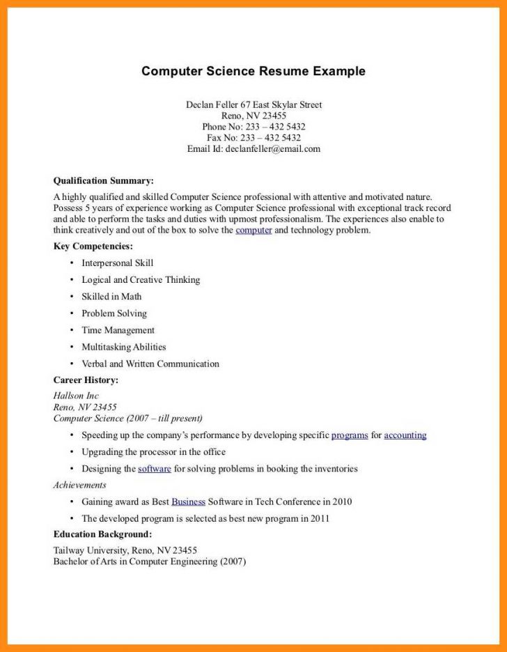 Resume Objective Example - wikiresume.com