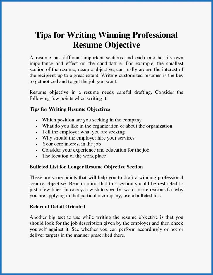 Resume Objective Example - wikiresume.com