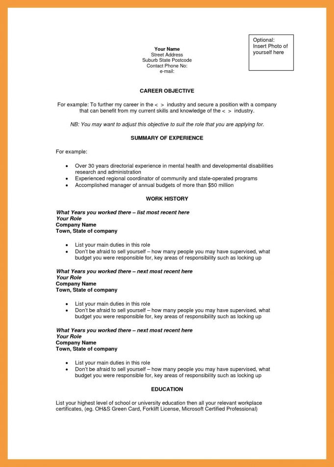 Resume Objective Examples General Resumejective Template Examples For ...