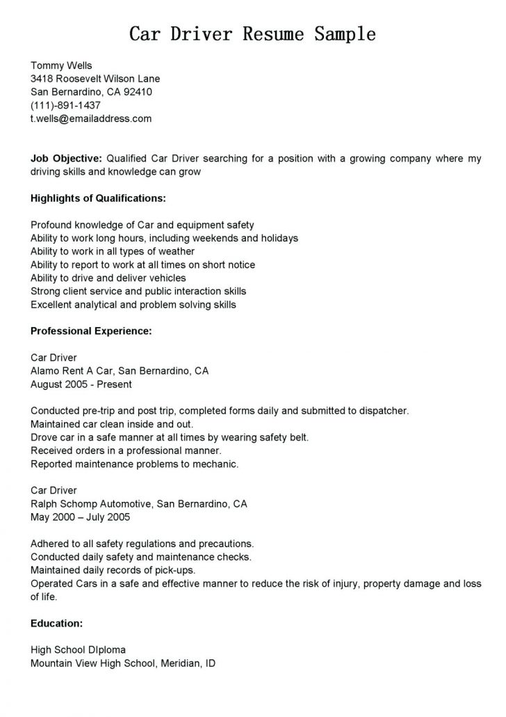 Resume Objective Examples Truck Driver Resume Objective Statement ...