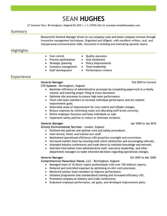 Resume Profile Examples Always Include These Details to Make the Resume ...