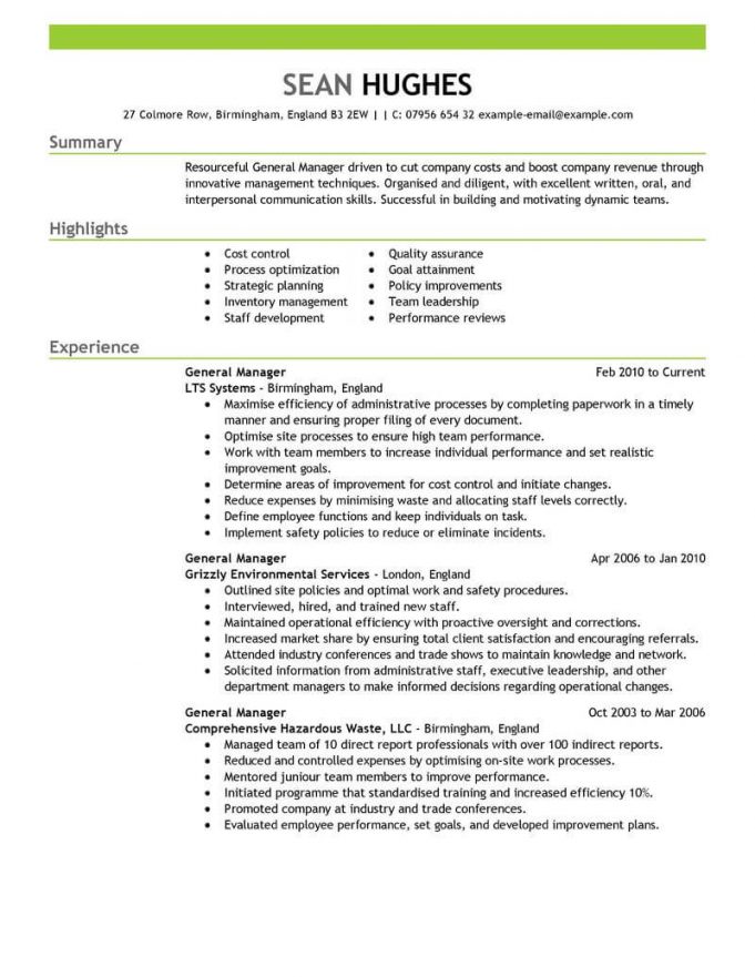 Resume Profile Examples Always Include These Details to Make the Resume ...