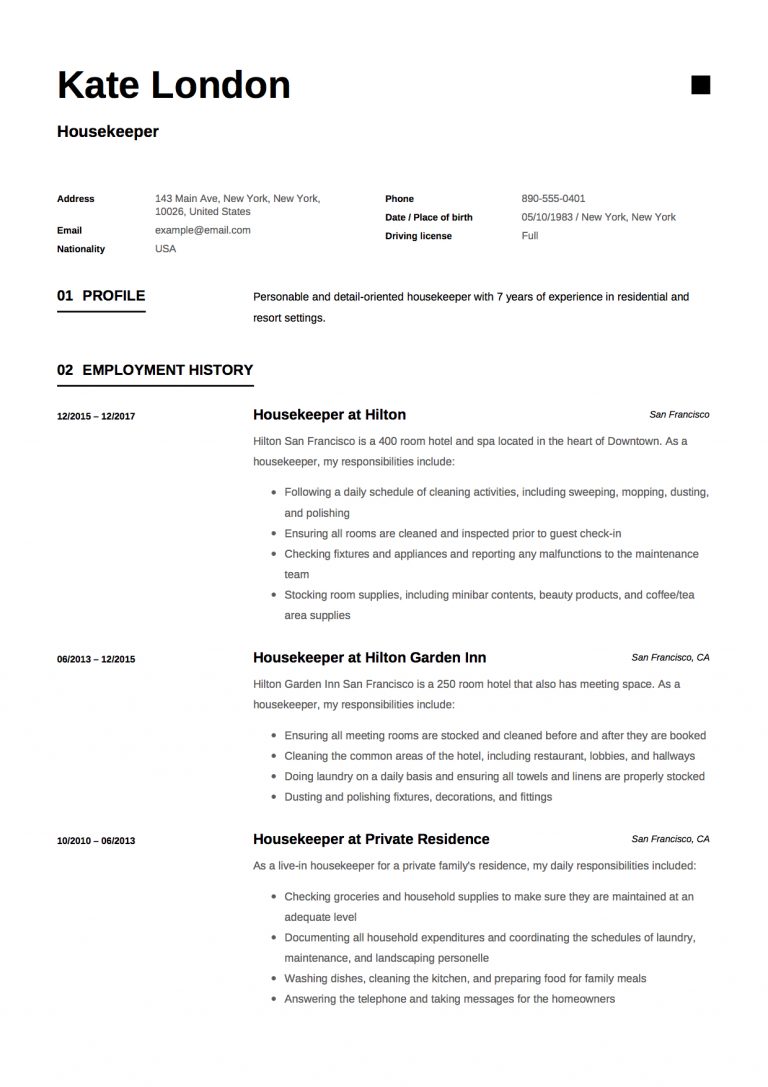 Resume Profile Examples Always Include These Details to Make the Resume ...