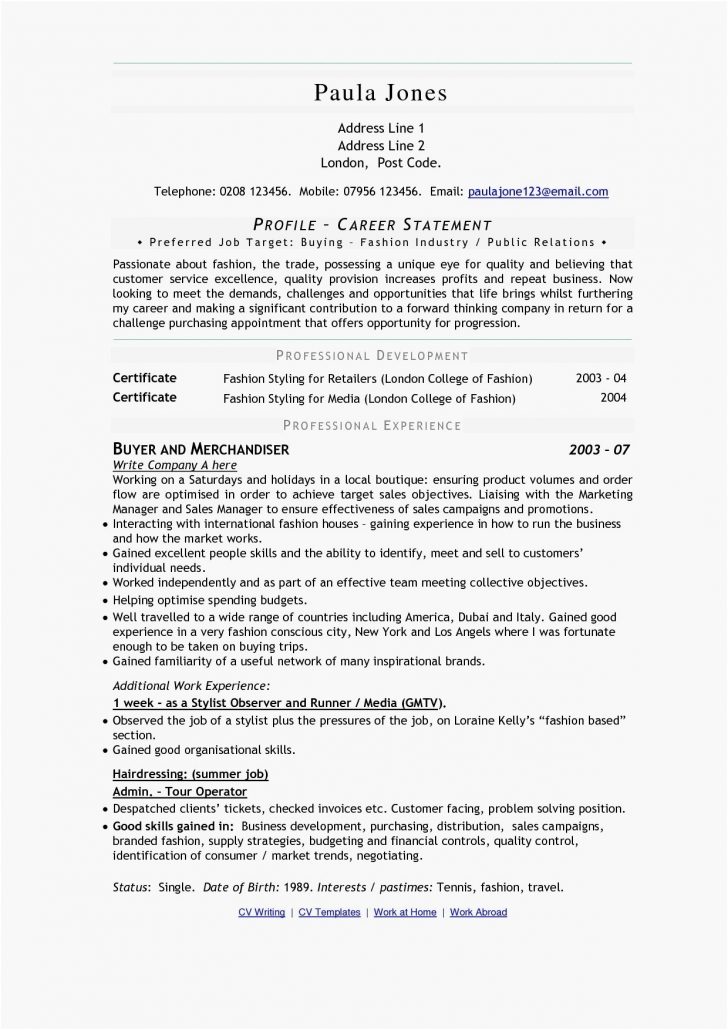 Resume Profile Examples - wikiresume.com