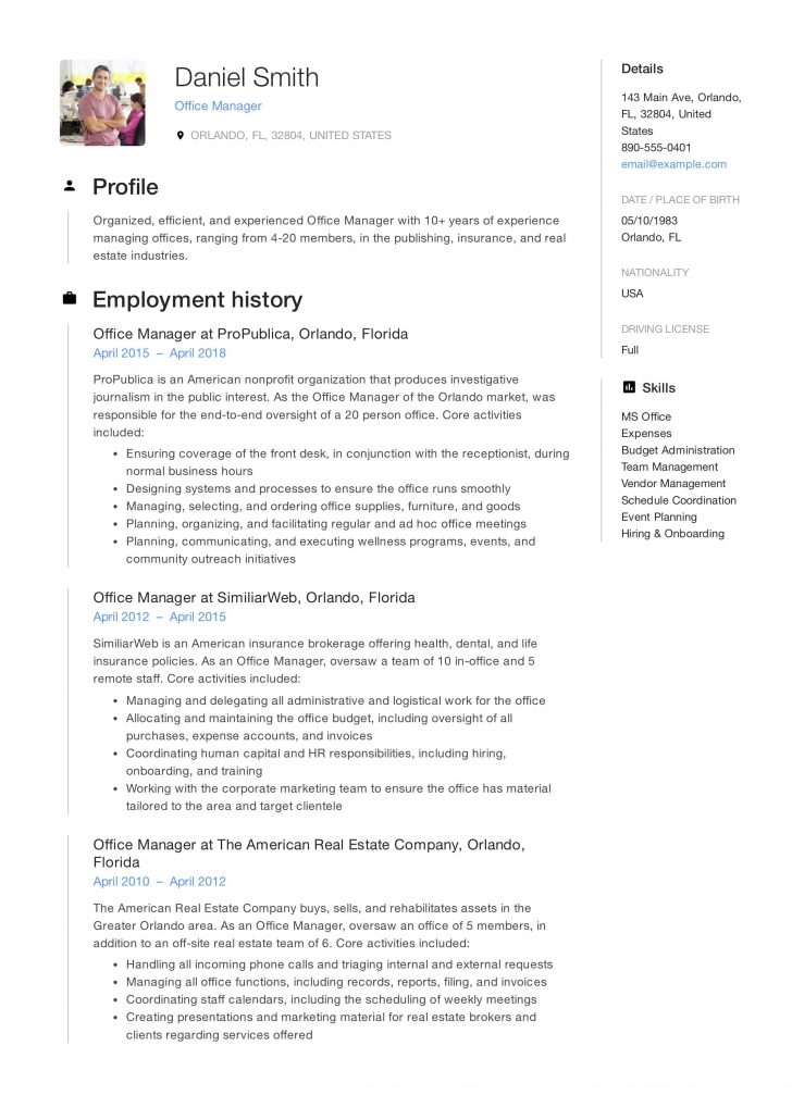 Resume Profile Examples - wikiresume.com