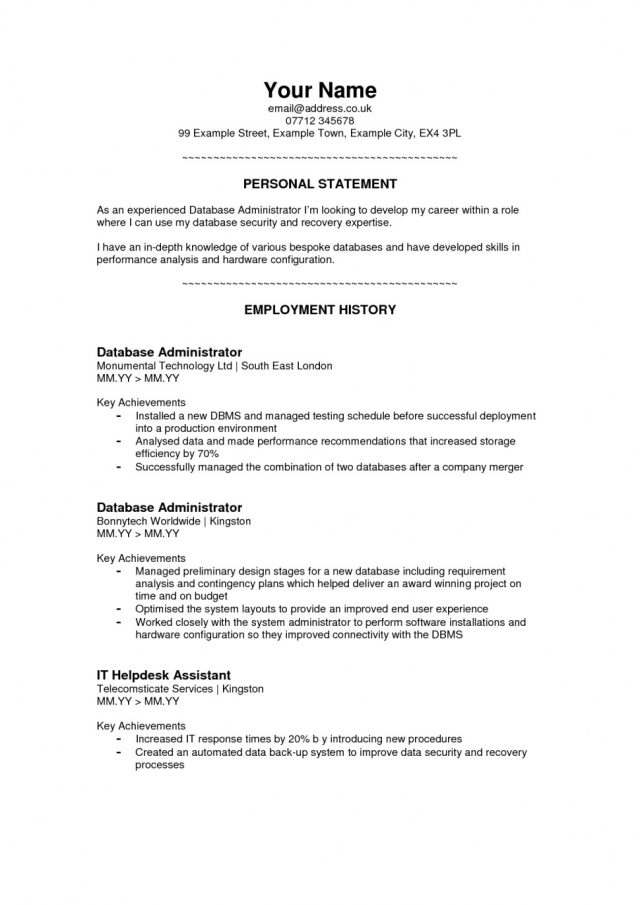 Resume Profile Examples Always Include These Details to Make the Resume ...