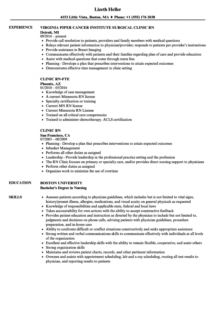 Rn Resume Examples - wikiresume.com