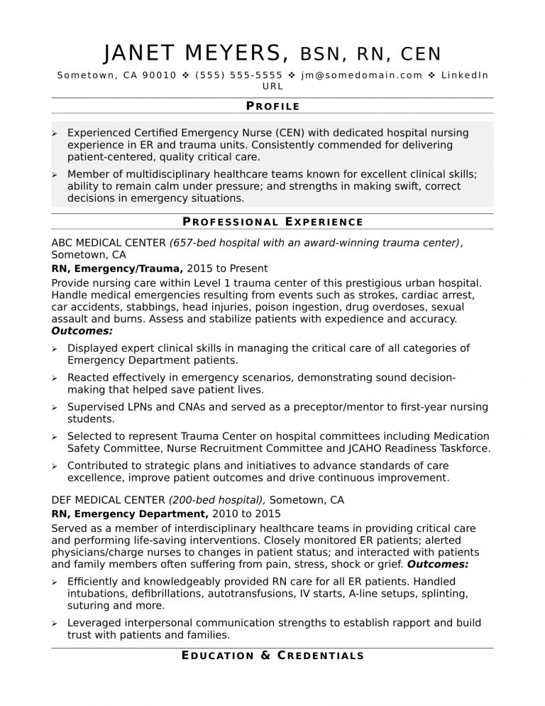 Rn Resume Examples - wikiresume.com