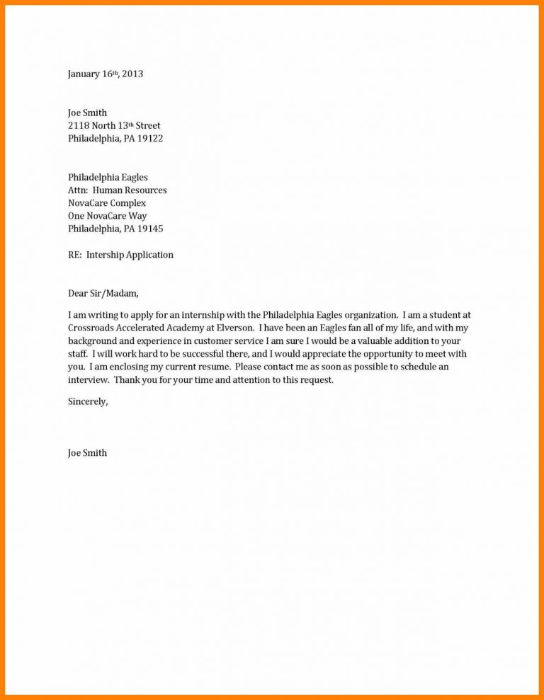 Simple Cover Letter Example Collection Of Basic Cover Letters Examples ...