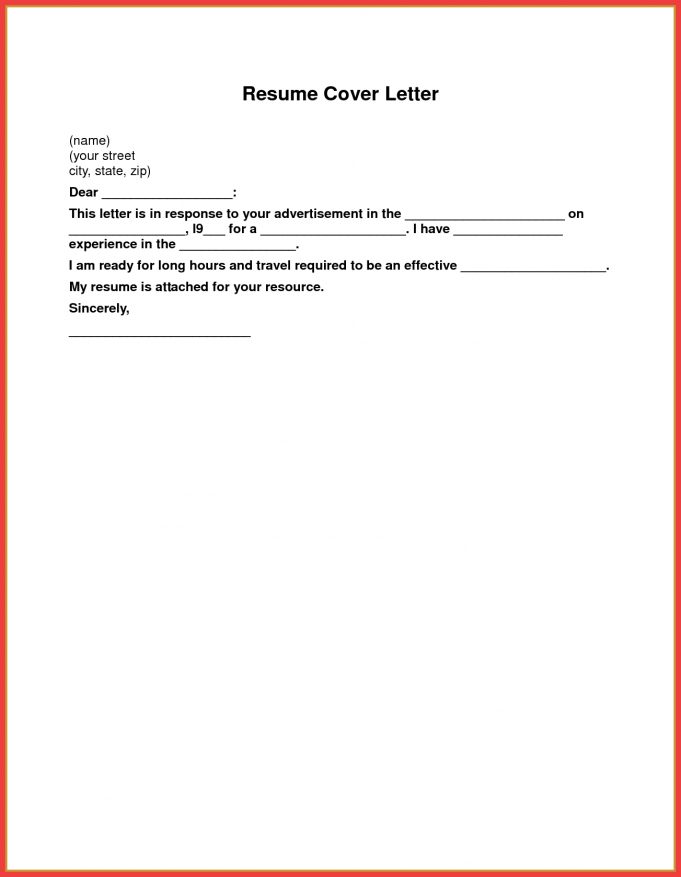 A Simple Cover Letter Example for You to Base Your Cover Letter From ...