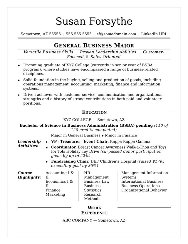 Student Resume Template College Resume Sample Monster - wikiresume.com