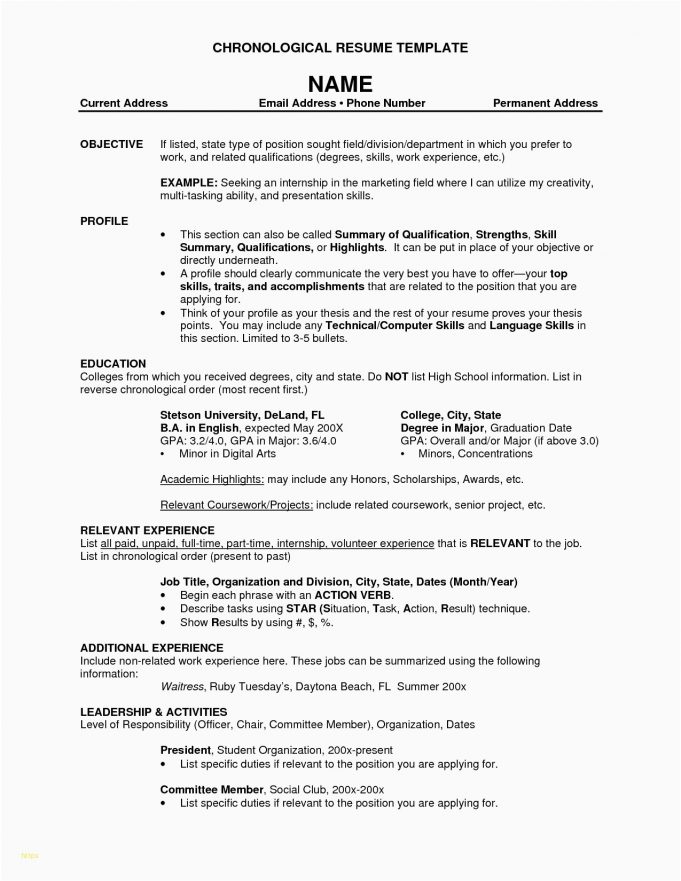Student Resume Examples and Templates - wikiresume.com